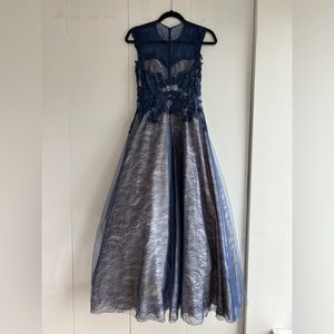 Basix | Dresses | Basix Midnight Blue Evening Gown | Poshmark